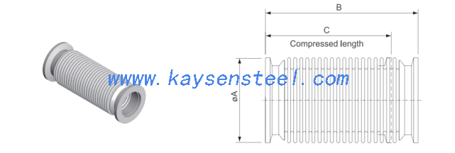 KF16-100 Compressible Bellows Connections Vacuum Bellows - Buy vacuum ...